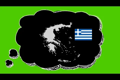 Greece - Hand-Drawn Animation - thinking... | Stock Video | Pond5