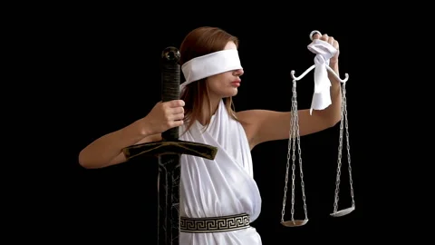Greek goddess of justice Themis with swo... | Stock Video | Pond5