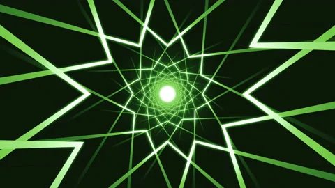 Green Abstract Grid Star Lines Looped Tu... | Stock Video | Pond5