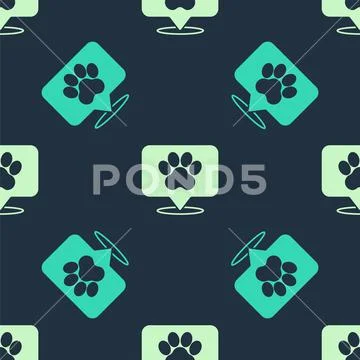 Green and beige Map pointer with veterinary medicine hospital, clinic ...