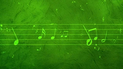 Green Animated background with musical n... | Stock Video | Pond5