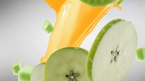 Green Apple Splash Stock Footage ~ Royalty Free Stock Videos | Pond5