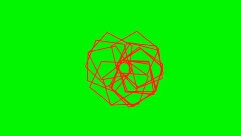 Green background and moving pentagram | Stock Video | Pond5