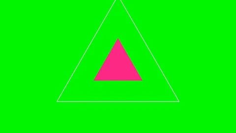 Green background and multiple moving tri... | Stock Video | Pond5