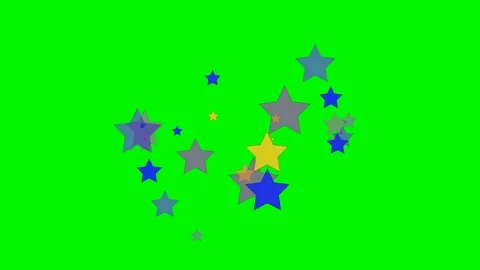 Green background with moving stars | Stock Video | Pond5