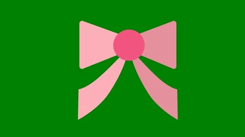 green border pink dot bow screen green s... | Stock Video | Pond5
