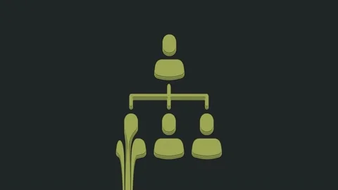 Green Business hierarchy organogram char... | Stock Video | Pond5