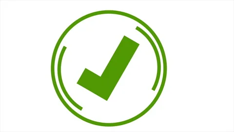 Green check mark icon and marijuana leaf... | Stock Video | Pond5