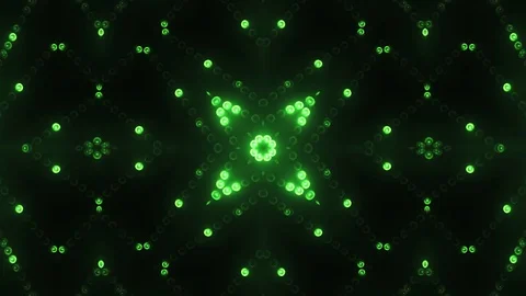 Green circle led animated VJ background | Stock Video | Pond5
