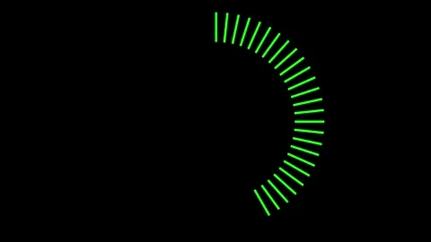 Green color circle waiting animation on ... | Stock Video | Pond5