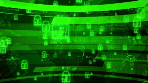 Cyber Security Green Stock Footage ~ Royalty Free Stock Videos | Pond5