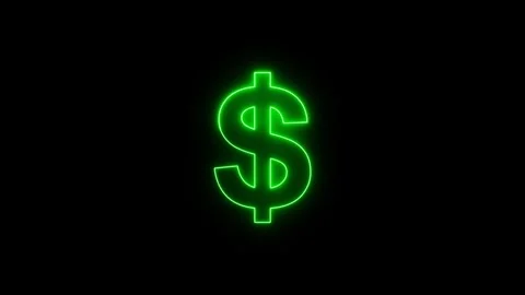 green color dollar sign animate footage ... | Stock Video | Pond5