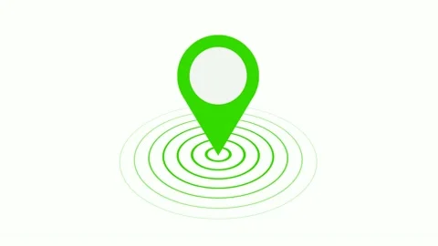 green color location tracking animated o... | Stock Video | Pond5