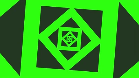 Green color rotating squares background | Stock Video | Pond5