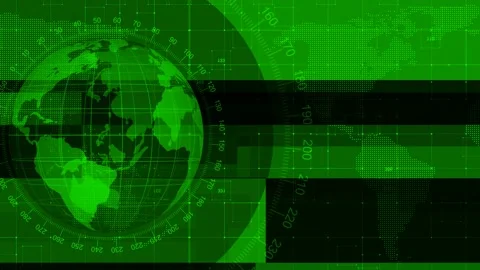 Green color technology news background a... | Stock Video | Pond5