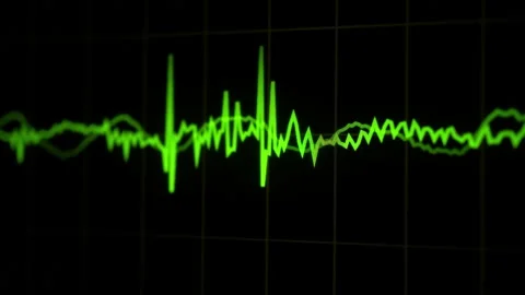 Green Digital Audio Waveform Background | Stock Video | Pond5