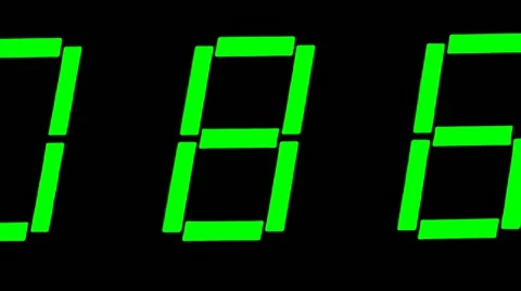 Digital Clock Countdown Stock Video Footage | Royalty Free Digital ...