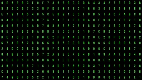 Green Digital Matrix with Scrolling Code... | Stock Video | Pond5
