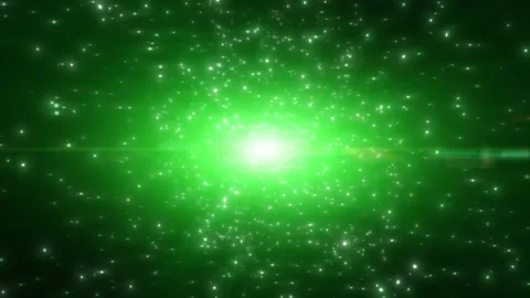 Green dust particles explosion, Light ra... | Stock Video | Pond5