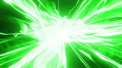 Green energy flow or atom splitting, the... | Stock Video | Pond5