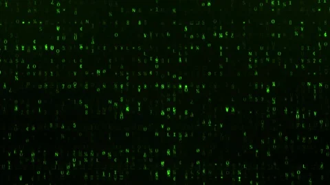 Green Falling Matrix Digital Rain - Loop... | Stock Video | Pond5