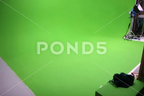 Green Filming Background at TV Studio ~ Hi Res #140809678