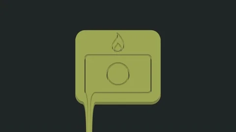 Green Fire alarm system icon isolated on... | Stock Video | Pond5