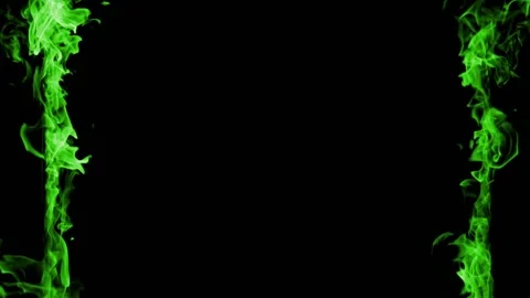 green Fire flame loop animation | Stock Video | Pond5