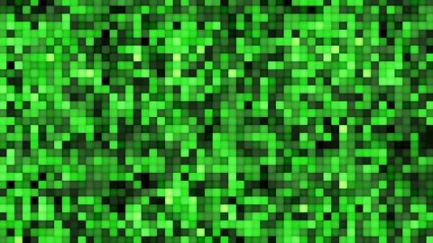Green floating pixels background loop. S... | Stock Video | Pond5