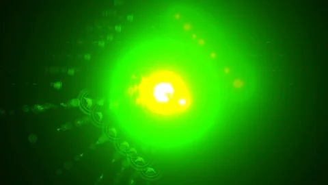 GREEN Flowers Lights ANIMATION MOTION BA... | Stock Video | Pond5