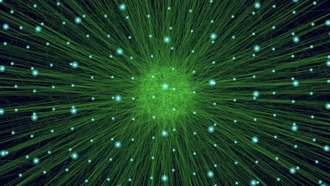 Green glowing spiral pattern with moving... | Stock Video | Pond5