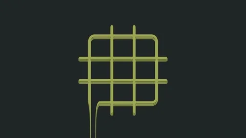 Green Grid graph paper icon isolated on ... | Stock Video | Pond5