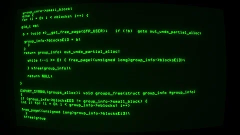 Green Hacker Text Code on Screen Graphic... | Stock Video | Pond5
