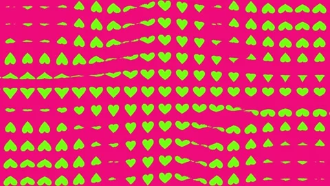 Green Heart shape Moving wave animation ... | Stock Video | Pond5