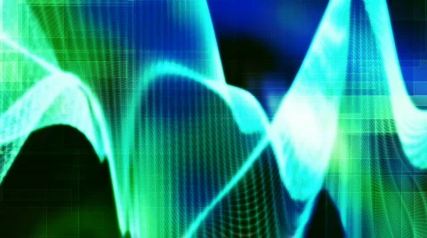 Green hue wire frame looping background | Stock Video | Pond5