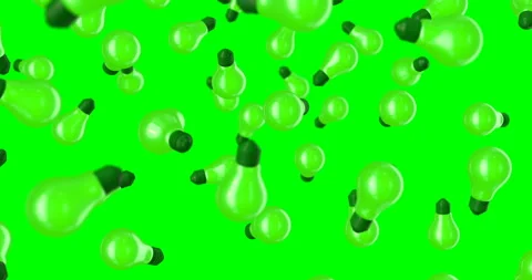 Light Bulb Idea Green Screen Stock Video Footage | Royalty Free Light ...