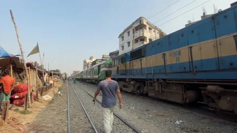 Green Intercity Locomotive Train Going P... | Stock Video | Pond5