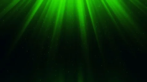 Green Light Rays & Dust Particles Loop M... | Stock Video | Pond5