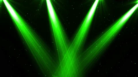 GREEN light spotlight animation on black... | Stock Video | Pond5