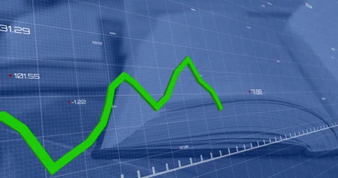 Green line appearing left extending peak... | Stock Video | Pond5