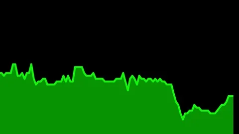 green line graph on black background cha... | Stock Video | Pond5