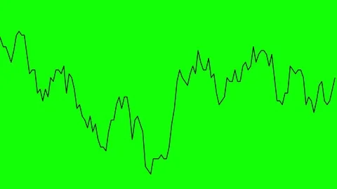 green line graph on green background cha... | Stock Video | Pond5