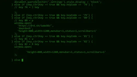 Green lines of random program code fast ... | Stock Video | Pond5