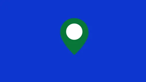 Green map location pin symbol motion gra... | Stock Video | Pond5