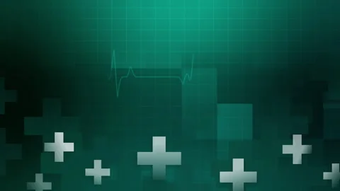 Green medical background with a grid of ... | Stock Video | Pond5