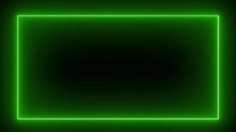 Square Neon Frame Green Screen Stock Footage ~ Royalty Free Stock ...