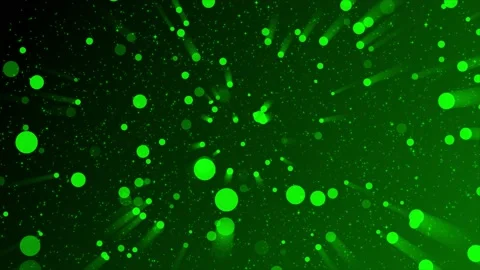 green particles with green light rays ba... | Stock Video | Pond5