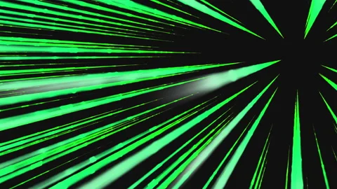 Green Radial Lines Animation Loop in Bla... | Stock Video | Pond5