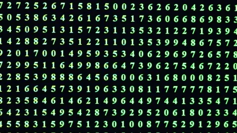 Computer Green Screen Numbers Stock Footage ~ Royalty Free Stock Videos | Pond5
