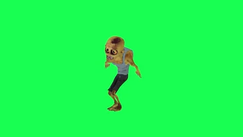 Green screen 3D animated zombie dancing ... | Stock Video | Pond5